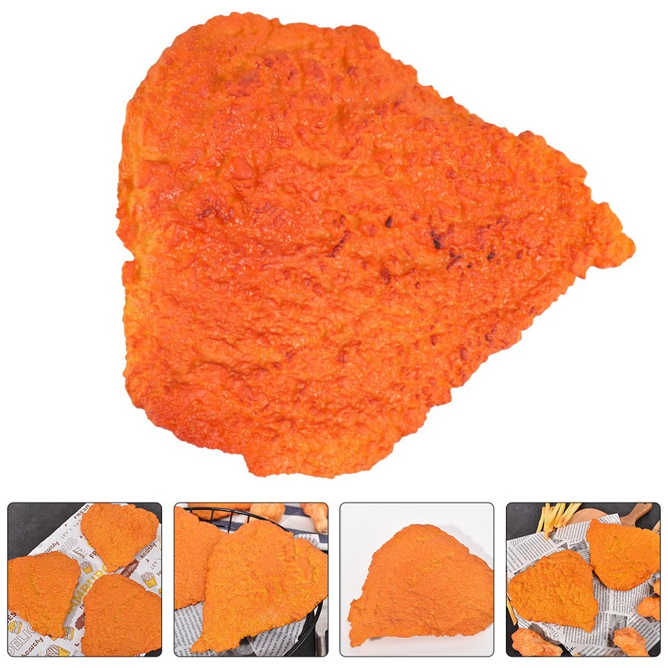 Pretend Chicken Cutlets Simulation Model Artificial Fried Fake Ornament ...