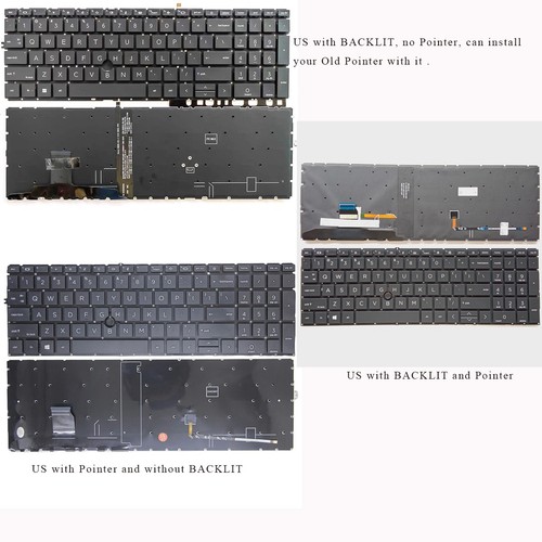 New for HP ZBook Firefly 15 17 G7 G8 Keyboard US Black with BACKLIT and ...