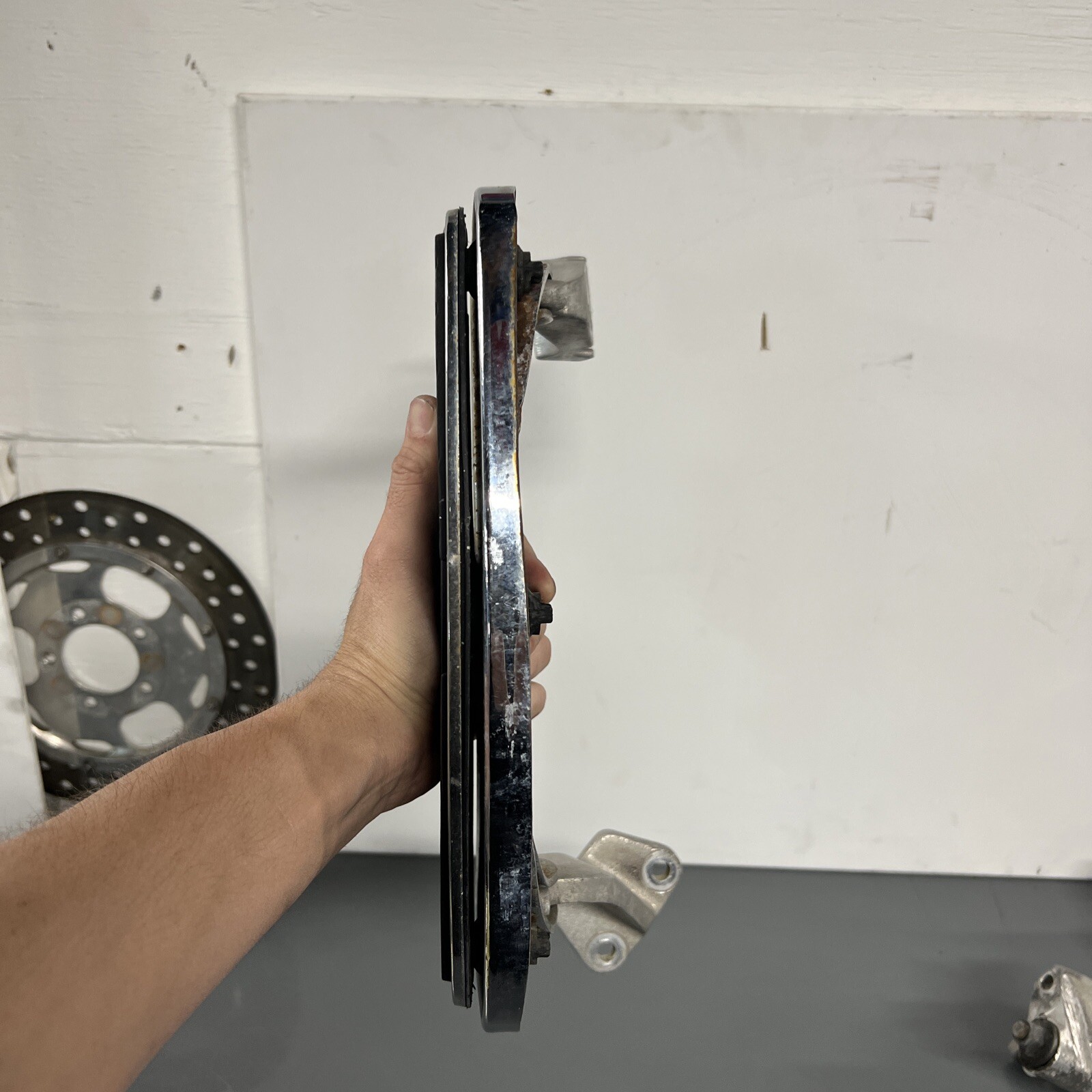 Harley FXR Police floorboards + mounts + linkage FXRT FXRD FXRP FXRS | eBay