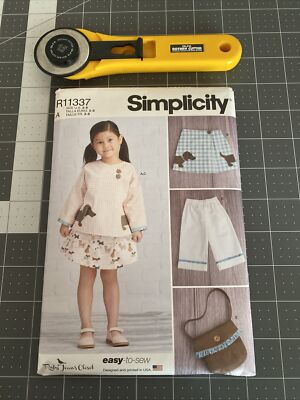 Simplicity R11337 Pattern Sz 3-8 Uncut Designed by Ruby Jean Closet ...