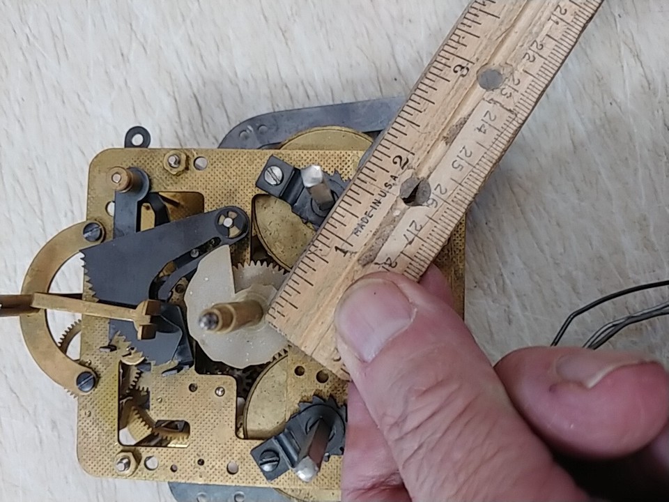 GERMAN LA ROSE WALL CLOCK MOVEMENT, PENDULUM, HANDS & NUT, BEAT SCALE ...
