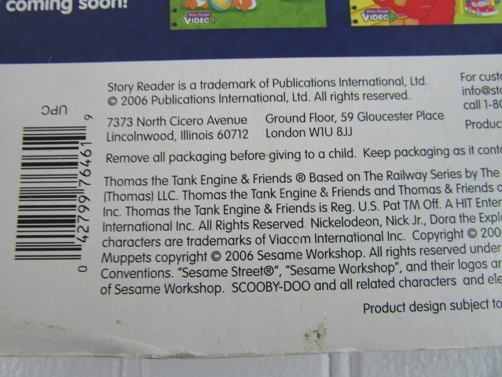 Story Reader Video Plus Thomas The Train Book & Cartridge NEW | eBay