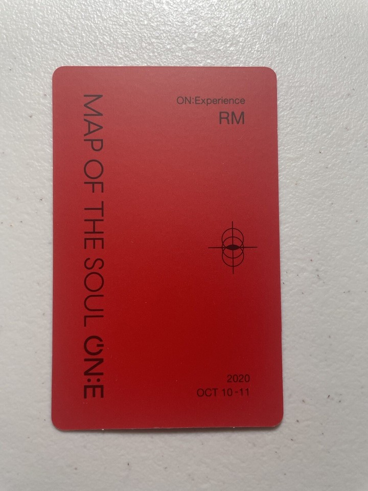 Official BTS MOTS ON:E Blu Ray RM NAMJOON Photocard PC MAP OF THE SOUL ...