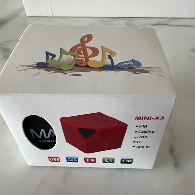 NIB Mini X3 Marcum Bluetooth Speaker Sound System Wireless Handsfree ...