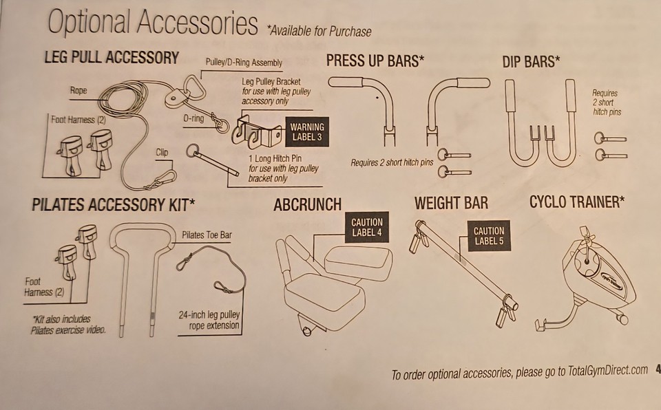 Total Gym "FIT PLUS" Home Fitness Exercise Machine, FOLDING, 14 Levels ...