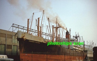 1 slide of US-flag APL C3-type cargo ship PRESIDENT FILLMORE (ex ...