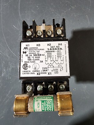 Hammond Manufacturing Cat.No. 143838 5000N48 Transformer | eBay