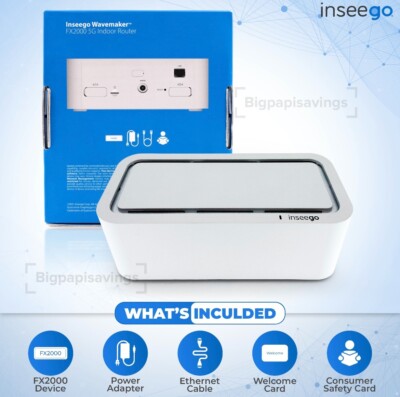 Inseego Wavemaker 5G Wireless Indoor Router FX2000 Series (GSM Unlocked ...