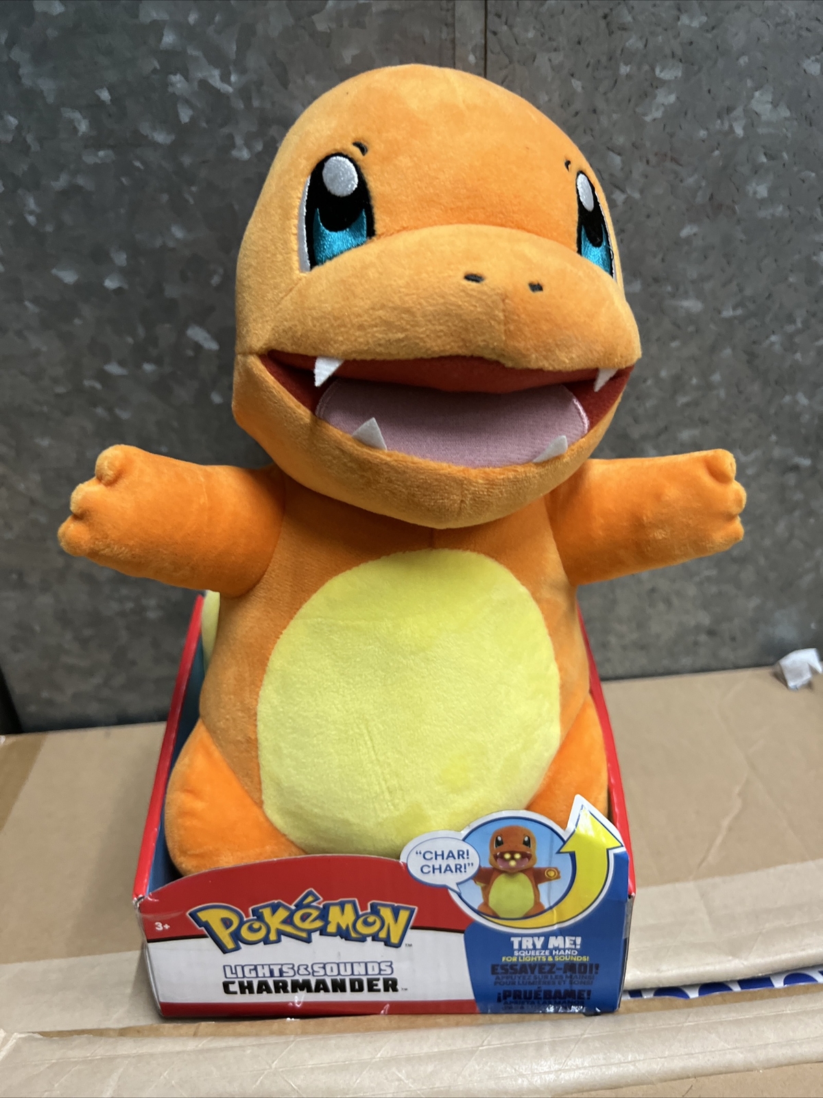 Pokemon CHARMANDER Flame Action Plush Lights & Sounds Wicked Cool Toys ...
