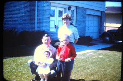 Vtg 1960's Amateur 35mm Slide Photo Family Easter 1963 | eBay