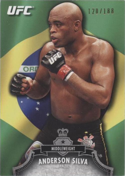 2012 Topps UFC Bloodlines - Anderson Silva #1 Country Flag /188 for ...