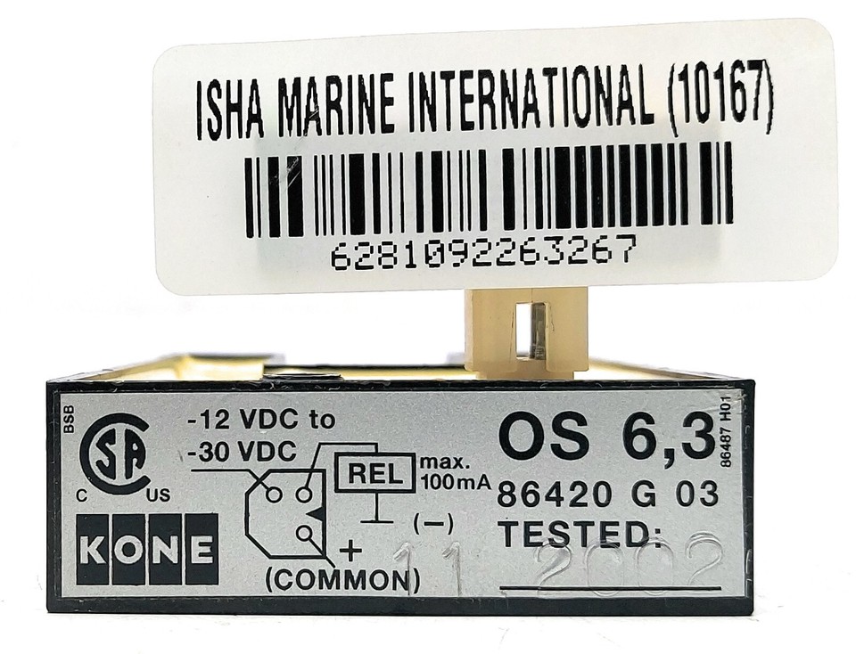 Kone 86420 G 03 Switch Proximity Sensor os 6,3 12VDC | eBay
