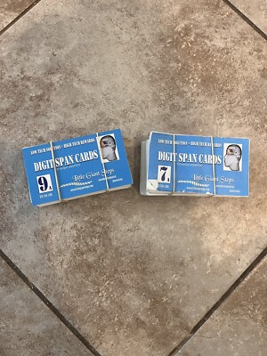 Lot of 2- Digit Span Cards Sequences 7a and 9a Little Giant Steps | eBay