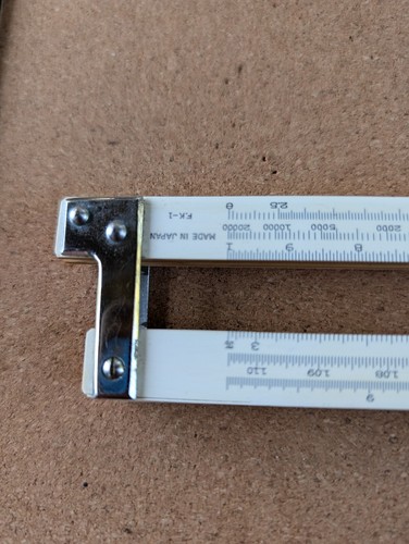 Vintage Slide Rule Ruler- Made In Japan w/ Leather Case ~ Model: F.K-1 ...