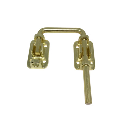 3ct Sliding Door Loop Lock Home Security Patio Doors Safety 2" Brass ...