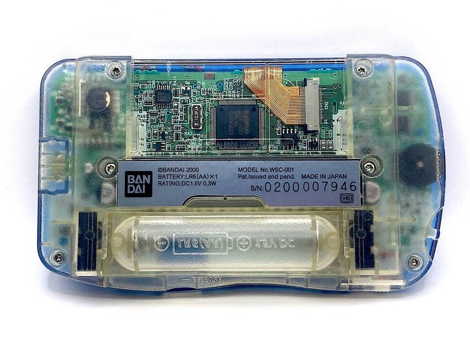 WonderSwan Color Crystal Blue IPS Backlight LCD Mod Console | eBay
