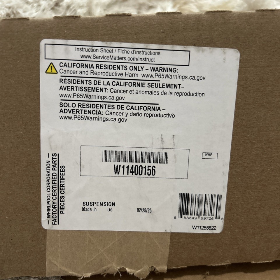 Whirlpool Washer Suspension Rod Kit W11400156 | eBay