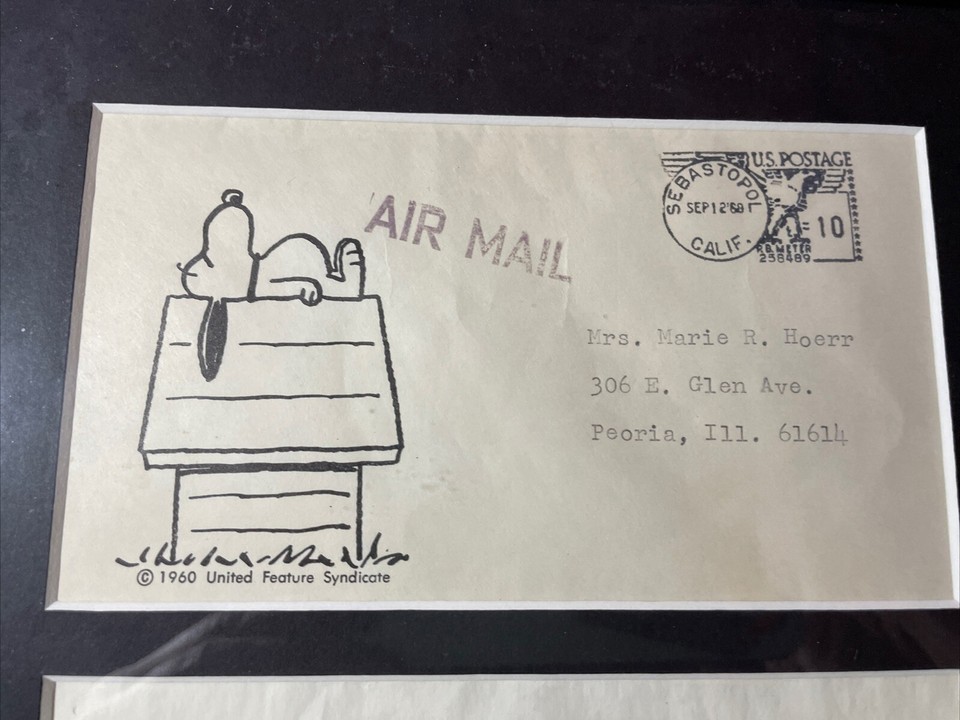 CHARLES SCHULZ autograph Typed LETTER peanuts Comic Strip Animation ...