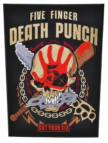 Five Finger Death Punch Got Your Six Back Patch | 5FDP Skull Heavy ...