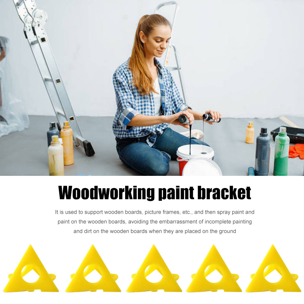 Pyramid Stands Set Woodworking Triangle Paint Pads Feet Painter Wood ...