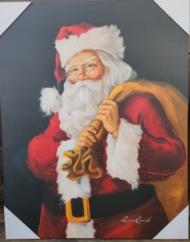 Dollar General Santa Clause Painting Susan Comish 22x28" | eBay