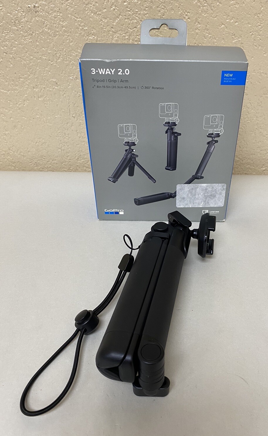 GoPro 3-Way 2.0 Tripod/Grip/Arm W/Swivel Base & Hand Strap PN #AFAEM ...