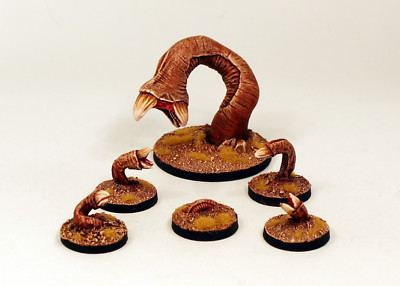 Greater Sandworm & Sandworm Swarm-Resin-Monsters-Unpainted-Multi-Scale ...