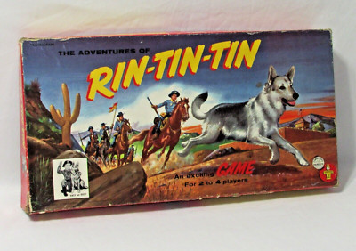 Vintage 1955 The Adventures of Rin-Tin-Tin Board Game - Complete in box ...