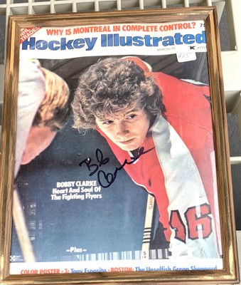 Bob Clark Philadelphia Flyers autographed Hockey Illustrated magazine ...