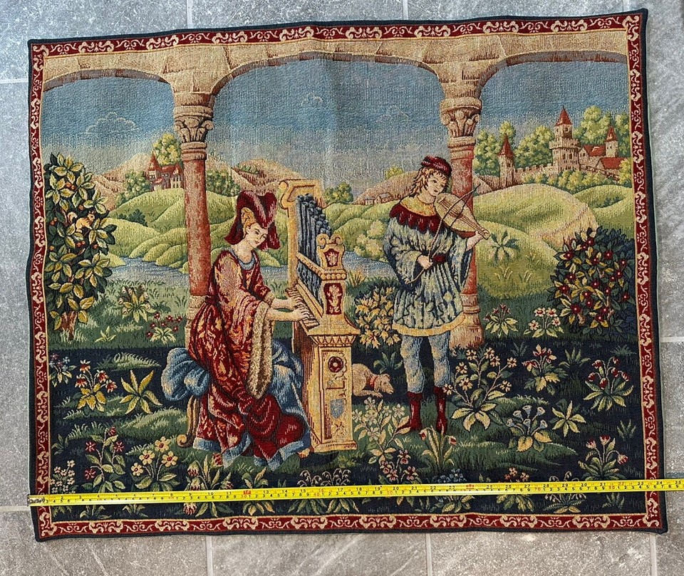 Luxury Jules Pansu Paris French Tapestry, Chant D'Amour French Wall ...