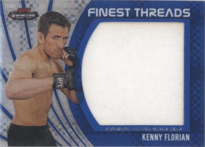 2012 Topps Finest UFC - Jumbo Finest Threads Kenny Florian #JFT-KF Blue ...