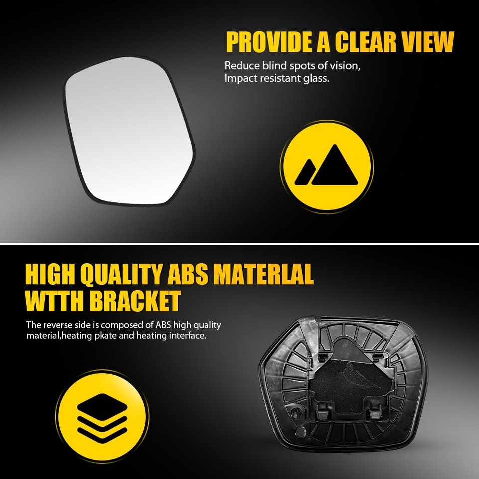 Right Side Mirror Glass for HONDA CRV CR-V 2007-13 With Base Plate ...