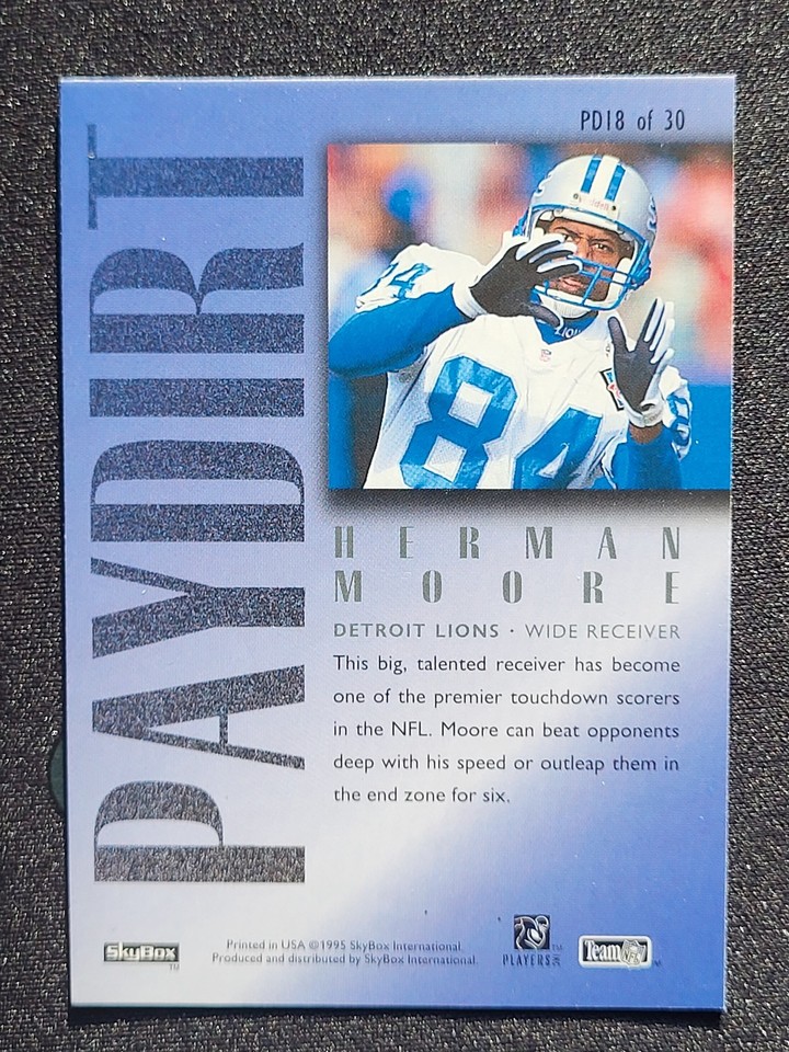 Herman Moore 1995 SkyBox Premium #PD18 Detroit Lions Near Mint or ...