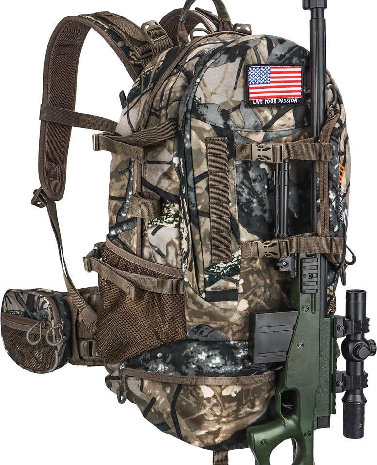 Hunting Backpack Durable Camo Hunting Packs for Men Large Capacity ...