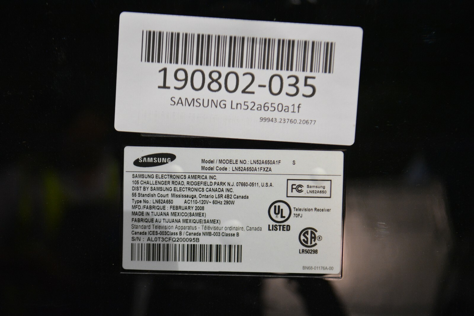 SAMSUNG LN52A650A1F LU/LL/RU/RL INVERTER SET SSB520H24V01 | eBay