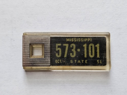 1951 Mississippi DAV Tag Keychain License Plate 573-101 | eBay