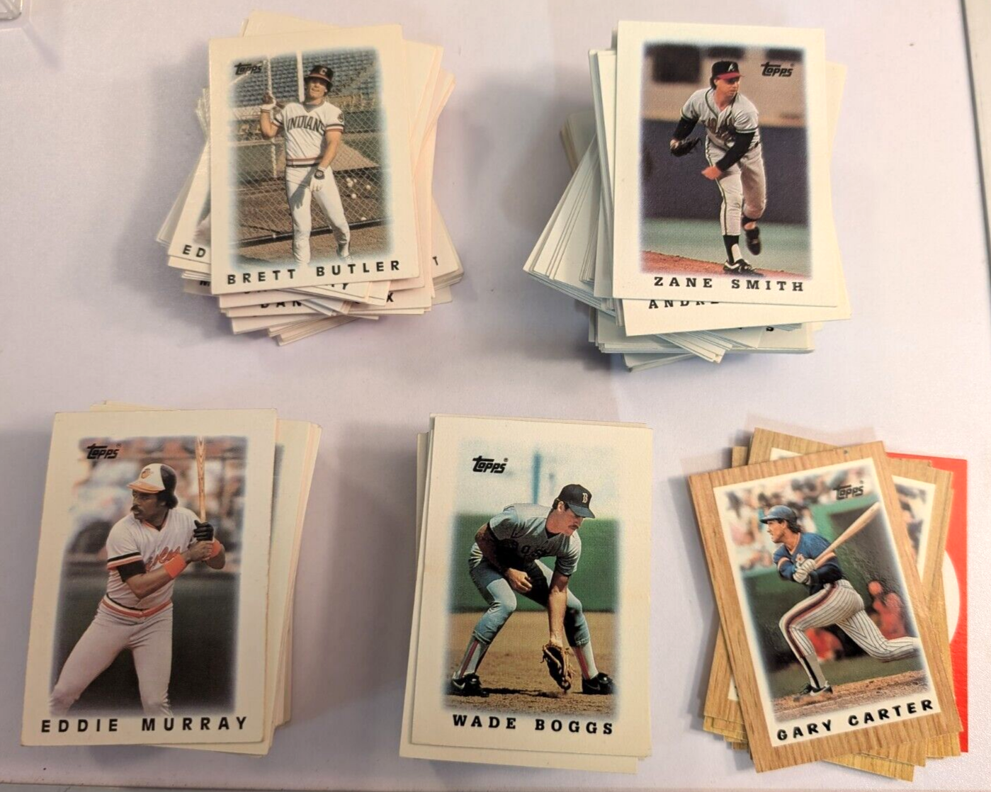 Lot Of 249 Topps Major League Leaders Mini Baseball Cards 1986-88 ...