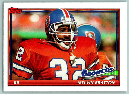 1991 TOPPS 😎 NFL Football Card #555 - Melvin Bratton, Denver Broncos | eBay