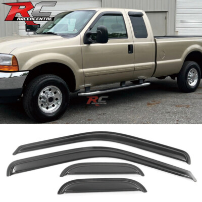 1999-2016 Ford F-250 F-350 Super Duty Extended Cab Window Visors Sun ...