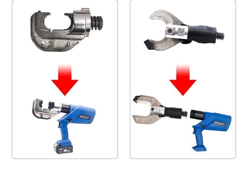 Electric Hydraulic Tongs Rechargeable Cable Cutting Crimping Pliers EZ ...