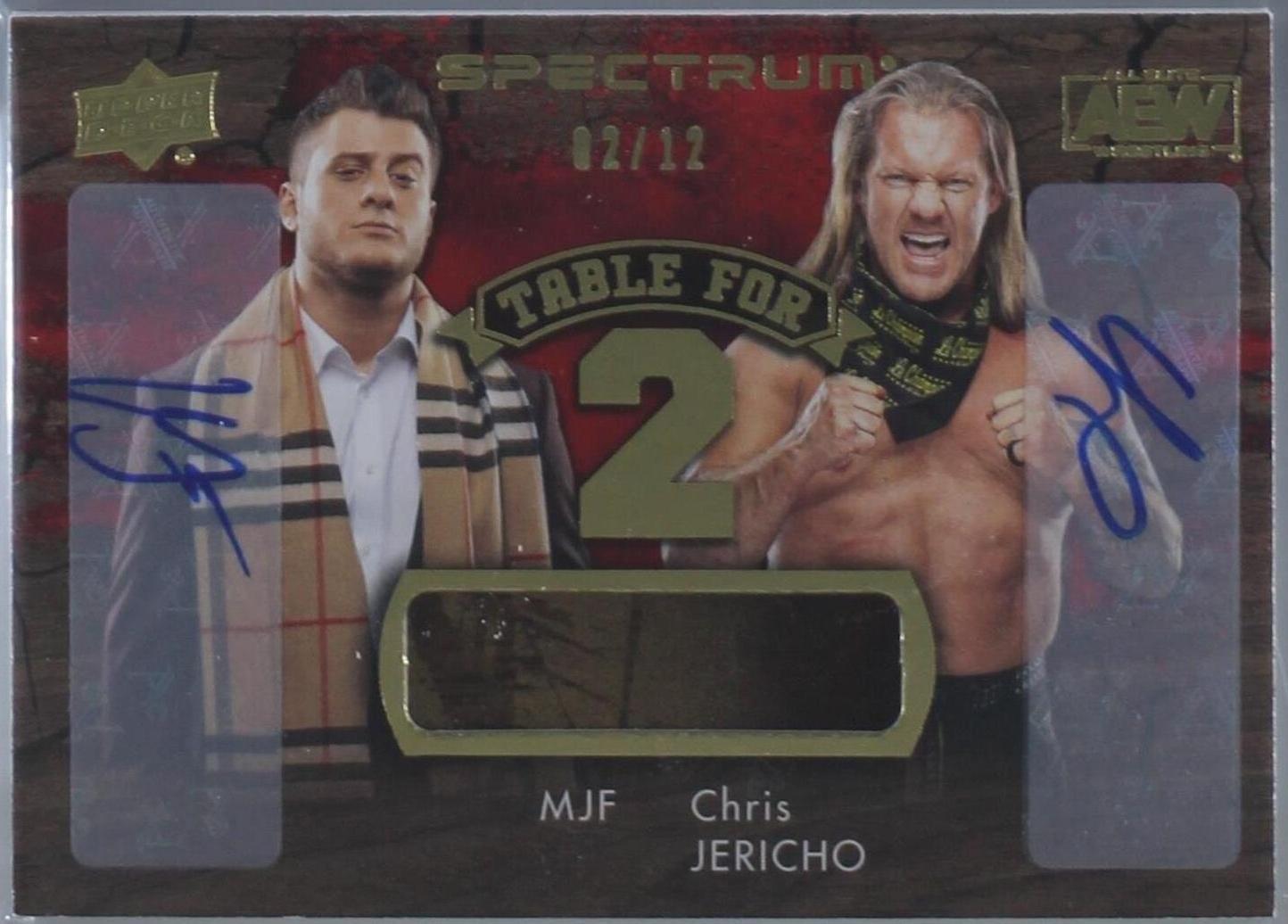 2021 Upper Deck AEW Spectrum - Table for 2 MJF, Chris Jericho #T2-13 ...