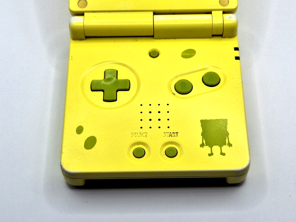 Parts or Repair GameBoy Advance SP Authentic SpongeBob Edition AGS-101 ...