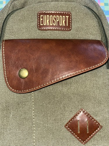 NWOT Eurosport Olive Messenger Sling Canvas Shoulder Bag/Backpack | eBay
