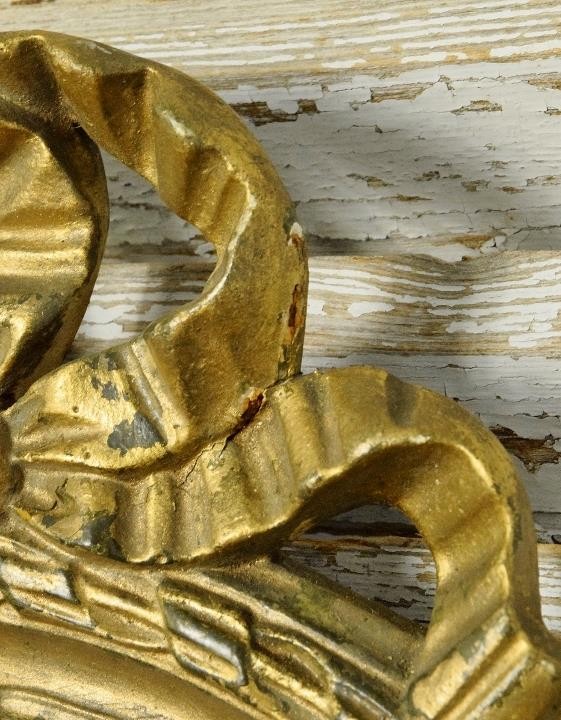 Superb Large Antique French Gesso On Wood Gilded Oval Picture Frame ...