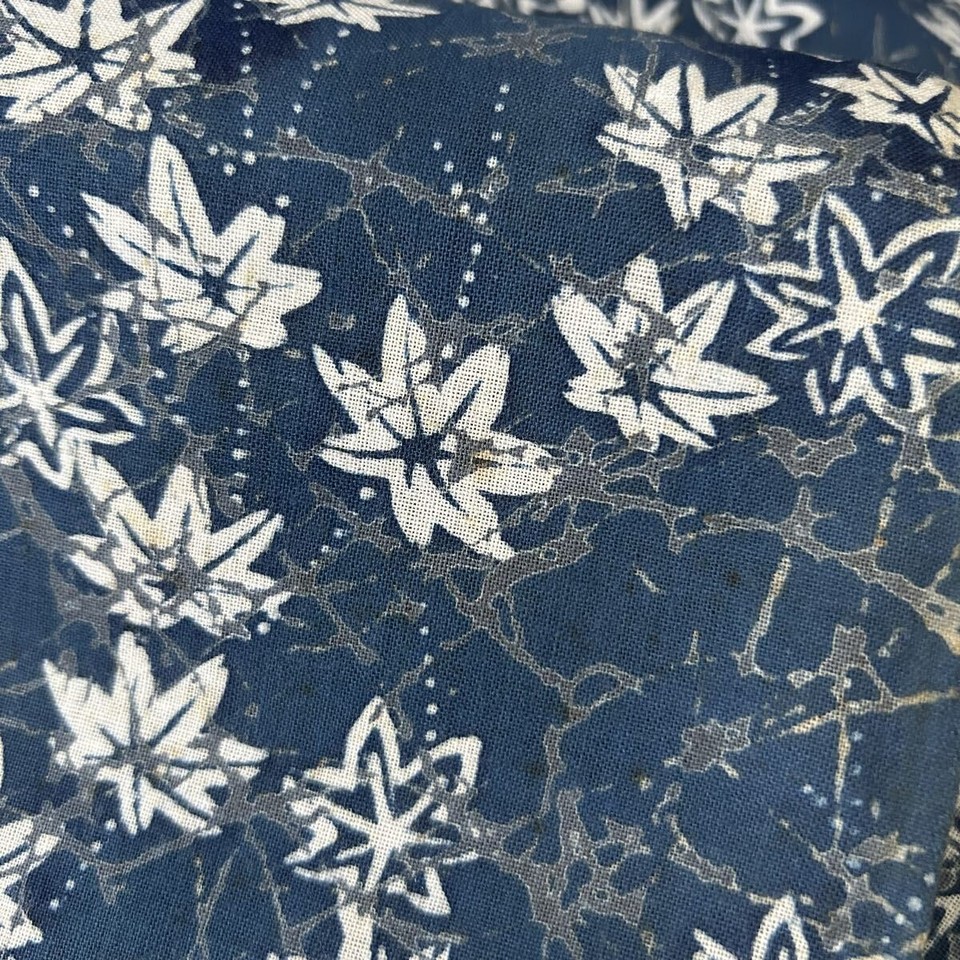 Boro Used Japanese Old Cloth Authentic Dyed Yukata Scraps Maple Leaves ...