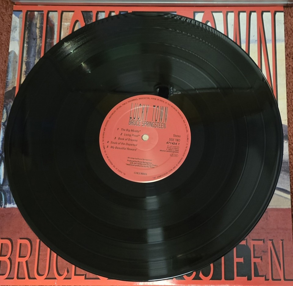 Bruce Springsteen Lucky Town Vinyl Schallplatte, VG+/NM | eBay.de