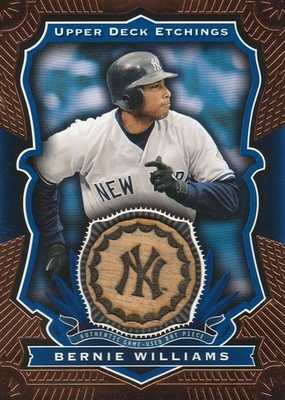 2004 Upper Deck Etchings Game Bat Blue #BE-BW Bernie Williams | eBay