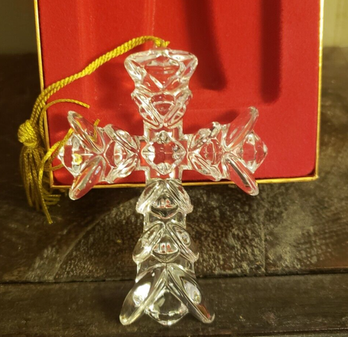 Gorham of Germany Lead Crystal Cross Ornament - In Box | eBay