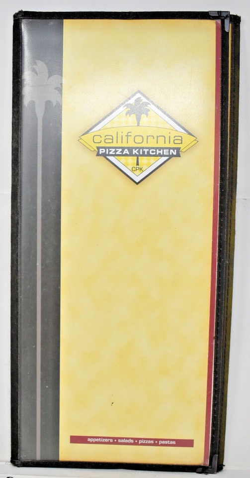 2009 California Pizza Kitchen Restaurant Menu CPK Focaccia Sandwiches ...