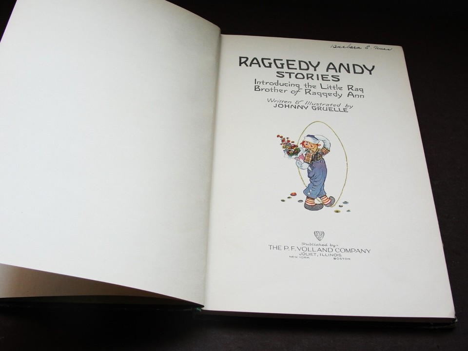 Raggedy Andy Stories Written & Illustrated by Johnny Gruelle, 1927 1st ...